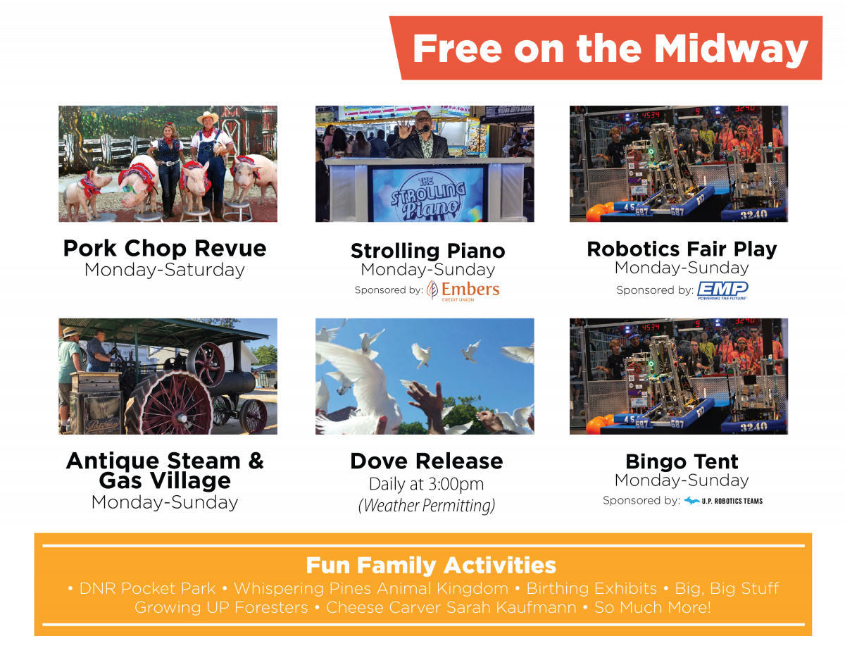 Entertainment Midway Schedule, UP Stae Fair