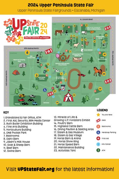 UP State Fair Venue Map