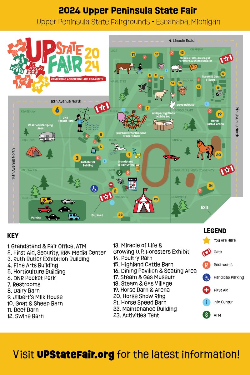 UP State Fair Venue Map